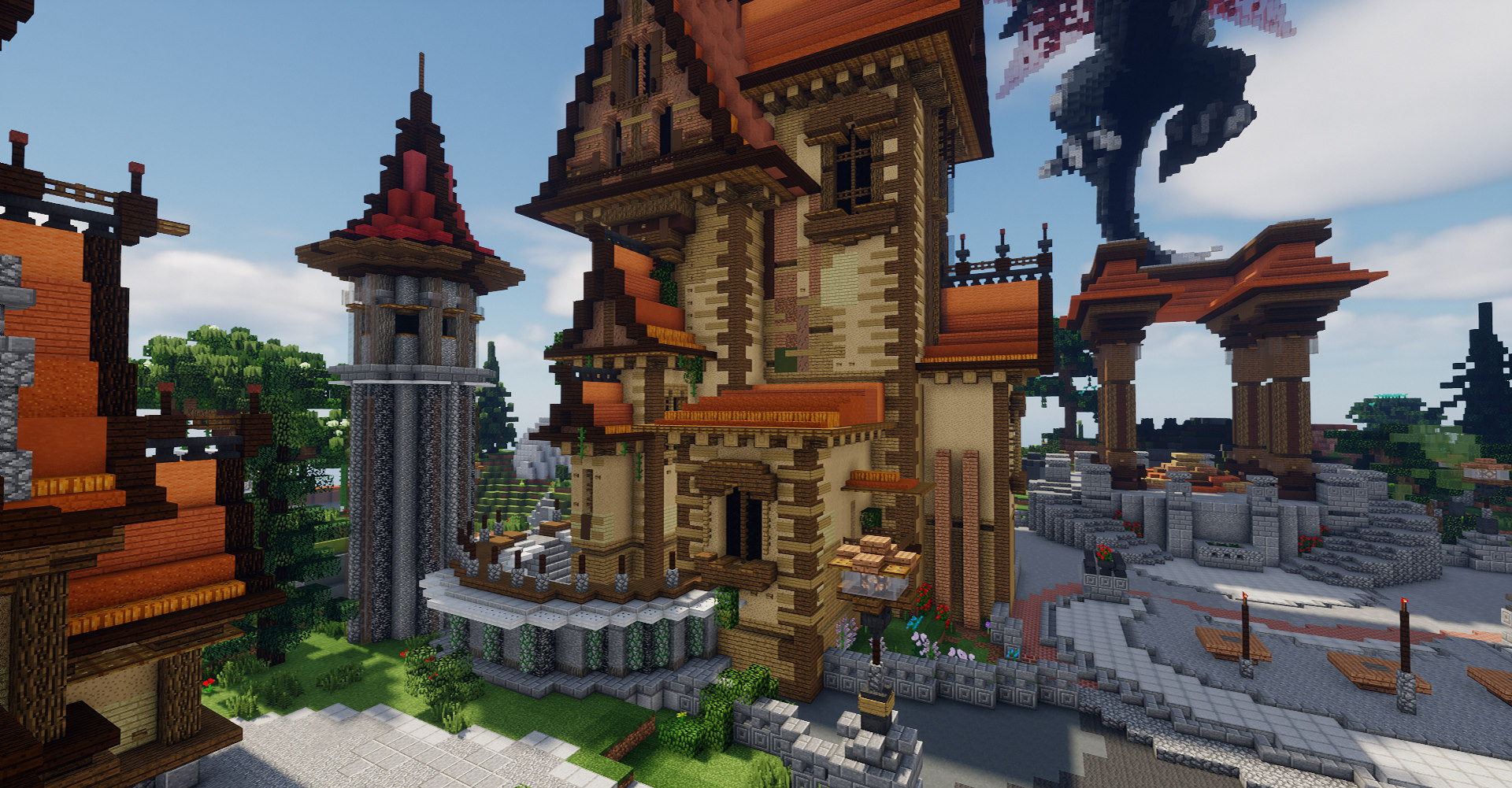 Spawn - Dragon Orange Village - 470x470 | Chunkfactory